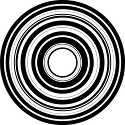 Concentric circles radiating radial Royalty Free Vector