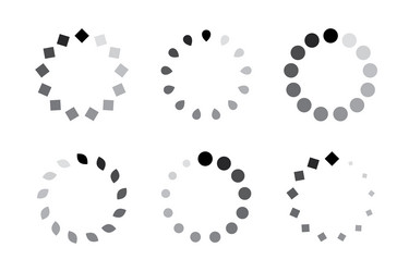 Download progress icon loading round symbol Vector Image