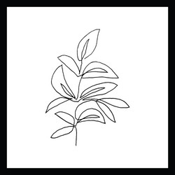 Simple continuous line art design Royalty Free Vector Image