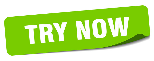Try it now sticker try it now label Royalty Free Vector