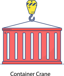 Container lifting Royalty Free Vector Image - VectorStock