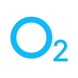 Oxygen o2 molecule blue natural gas Royalty Free Vector