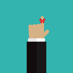 Reminder Ribbon Finger Vector Images (over 110)