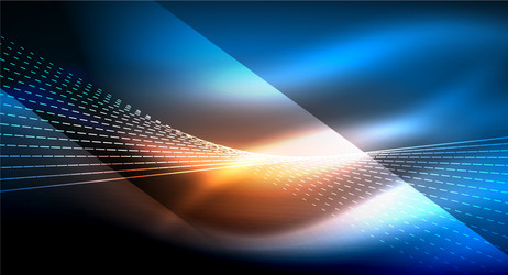 Smooth light effect straight lines on glowing Vector Image