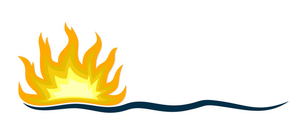 Fire sun symbol Royalty Free Vector Image - VectorStock