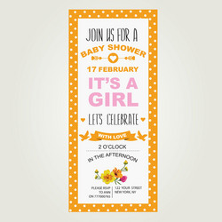 Baby shower join us Royalty Free Vector Image - VectorStock