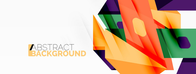 Creative geometric wallpaper abstract ribbon Vector Image