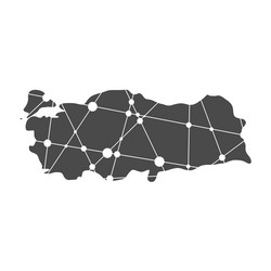 File map of esentepe geometric map of turkey Vector Image