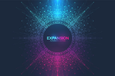 Expansion life colorful explosion background Vector Image