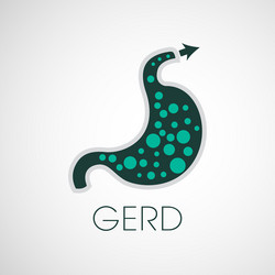 Gastroesophageal reflux disease gerd Royalty Free Vector
