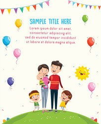 Happy family Royalty Free Vector Image - VectorStock
