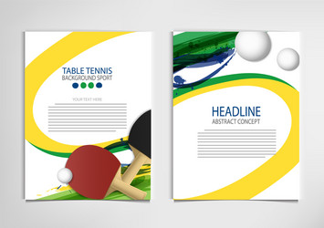 Table Tennis Tournament Flyer Vector Images (over 130)