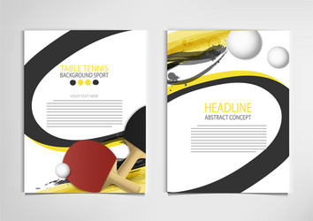 Table Tennis Tournament Flyer Vector Images (over 130)