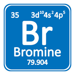 Periodic Table Element Bromine Icon Vector Images (38)