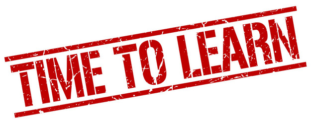 Its time to learn english sign or stamp Royalty Free Vector