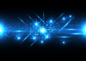 Star with technology background Royalty Free Vector Image