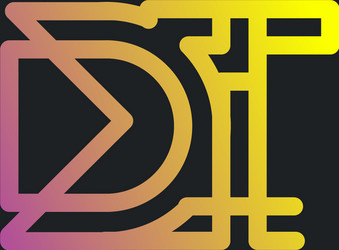 Monogram letters initial logo design azr Vector Image