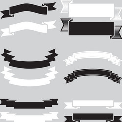 Black banner set Royalty Free Vector Image - VectorStock