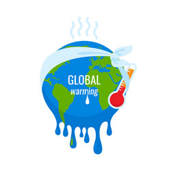 Global warming concept Royalty Free Vector Image