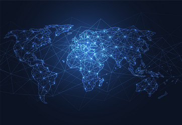 Global network connection world wide web Vector Image