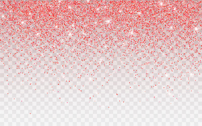 Pink glitter sparkle on a transparent background Vector Image
