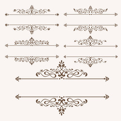 Ornamental rules design Royalty Free Vector Image