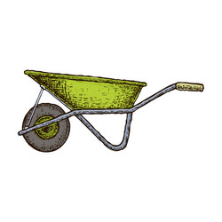 Wheel barrow Royalty Free Vector Image - VectorStock