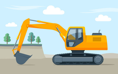 Excavator Digging Clipart