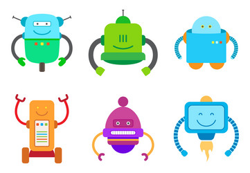 Robotics isolated cartoon Royalty Free Vector Image