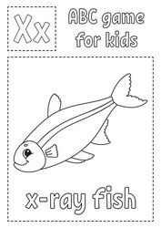 Letter x uppercase and lowercase tracing practice Vector Image