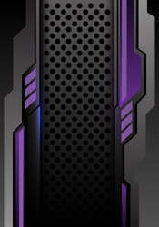 Abstract violet black futuristic technology Vector Image