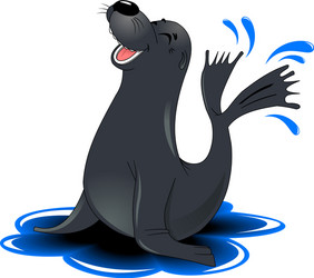 Paddlefish cartoon Royalty Free Vector Image - VectorStock