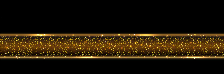 Magic wand with gold glowing sparkle trail shiny Vector Image