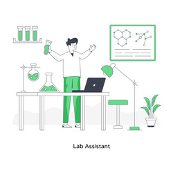 Lab assistant Royalty Free Vector Image - VectorStock