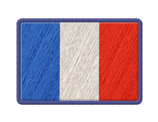 France flag patches Royalty Free Vector Image - VectorStock