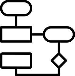 Algorithm line icon Royalty Free Vector Image - VectorStock