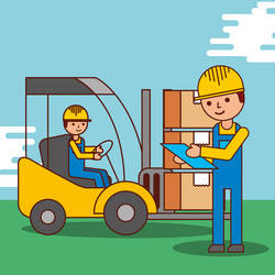 Cartoon Forklift Vector Images (over 2,300)