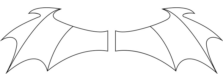 Outline devil horns isolated on white background Vector Image