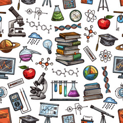 Science and research laboratory sketch Royalty Free Vector