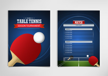 Table Tennis Tournament Flyer Vector Images (over 130)
