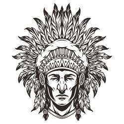 Indian Chief Head Vector Images (over 3,000)
