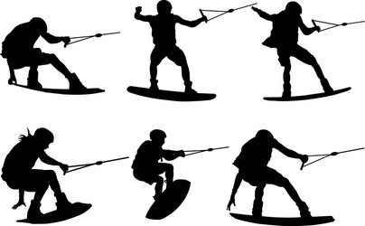 Children skiing Royalty Free Vector Image - VectorStock