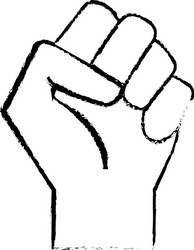 Hand tight with all fingers design Royalty Free Vector Image