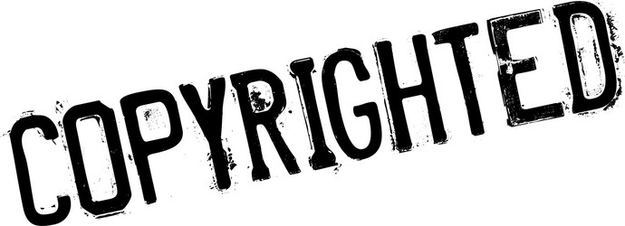 Copyright stamp rubber grunge Royalty Free Vector Image