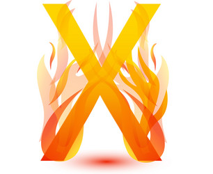 Flaming X Vector Images (over 730)