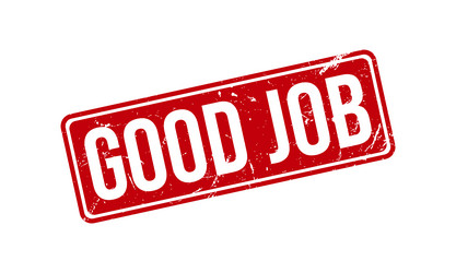 Good job rubber stamp seal Royalty Free Vector Image