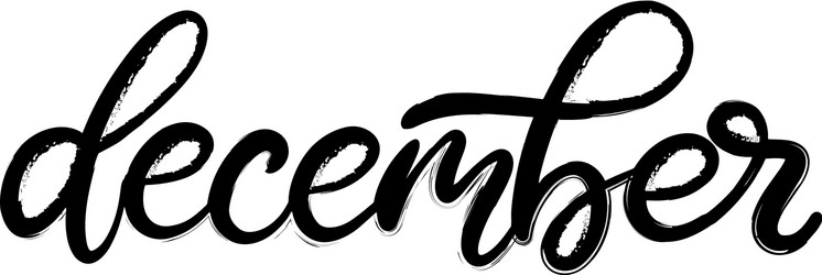 Handwritten name month for calendar Royalty Free Vector