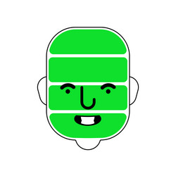 Man high battery charging full battery Royalty Free Vector