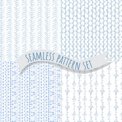 Nautical theme blue seamless pattern Royalty Free Vector