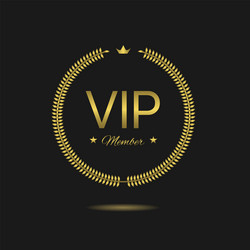 Golden vip card Royalty Free Vector Image - VectorStock
